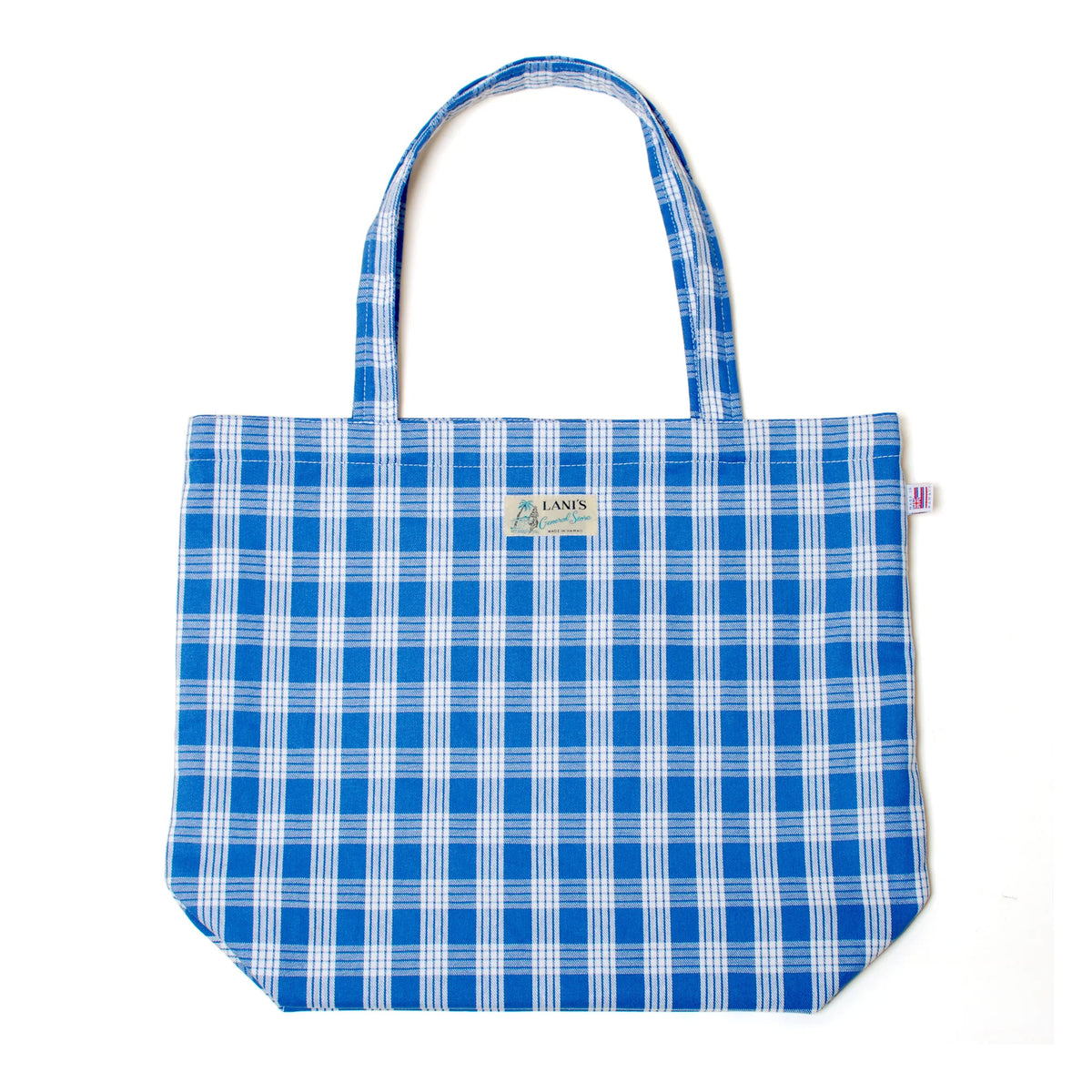 Palaka Tote Bag "Blue" – LANI'S General Store TOKYO